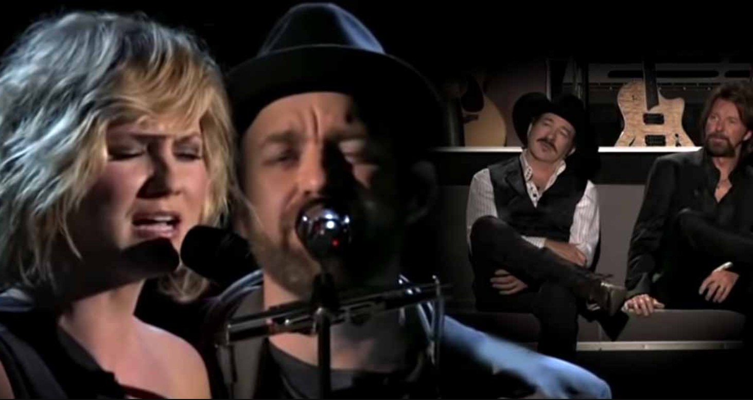 Jennifer Nettles stuns Brooks & Dunn with her version of "Red Dirt Road ...